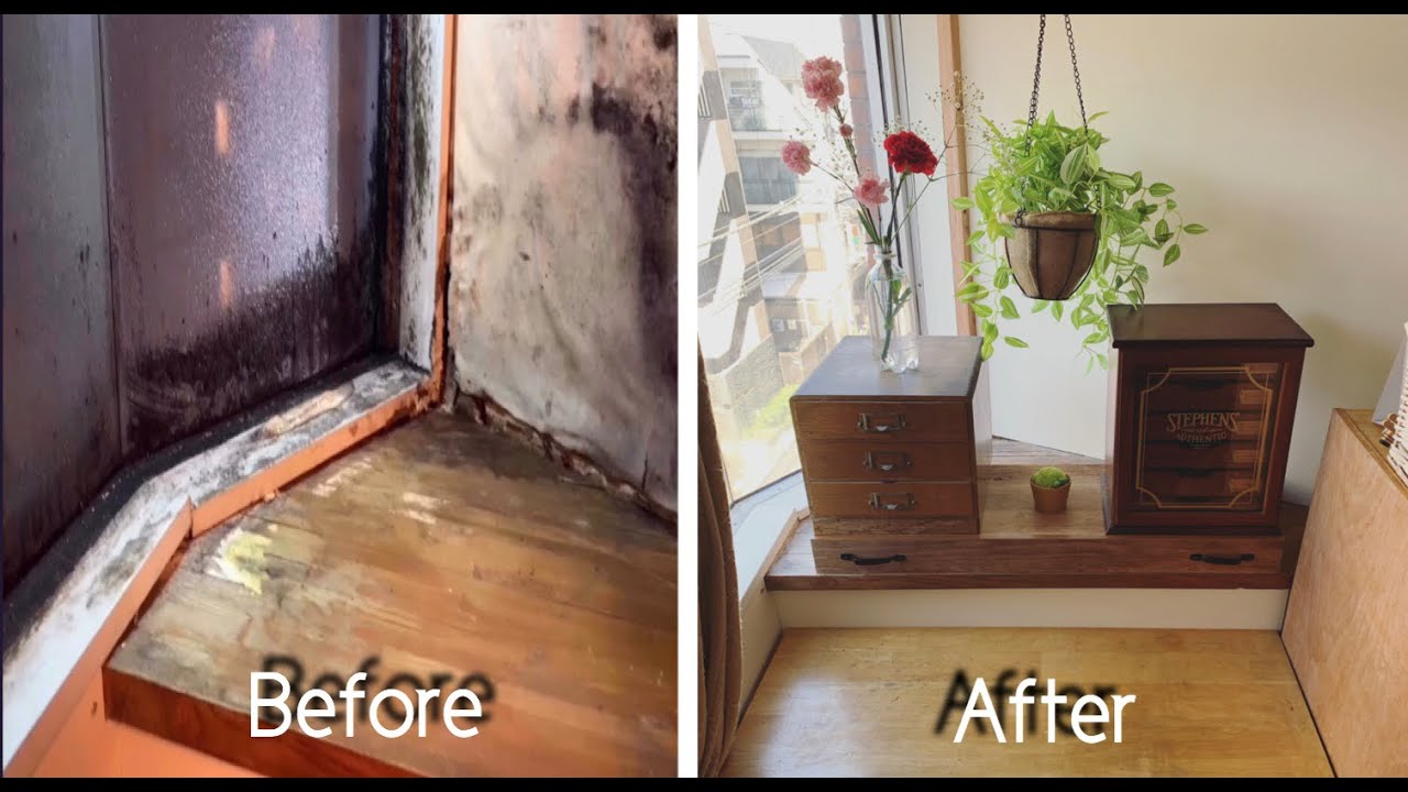 [DIY] Remodeling Triangle bay window space (Part 1) ASMR 衝撃のビフォーアフター ...
